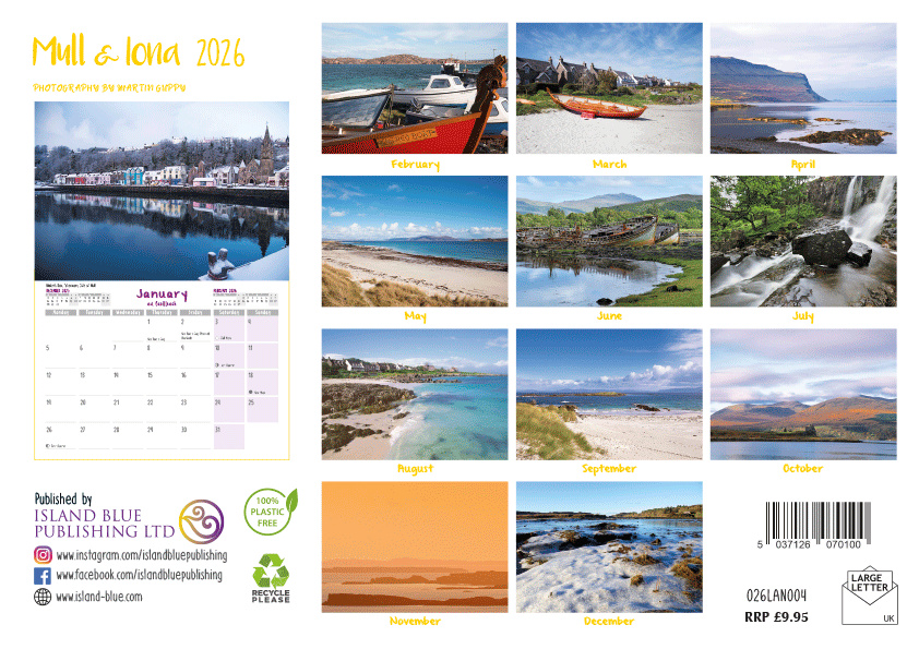 Isle of Mull and Iona 2026 Landscape Calendar – Scottish Island Gifts ...